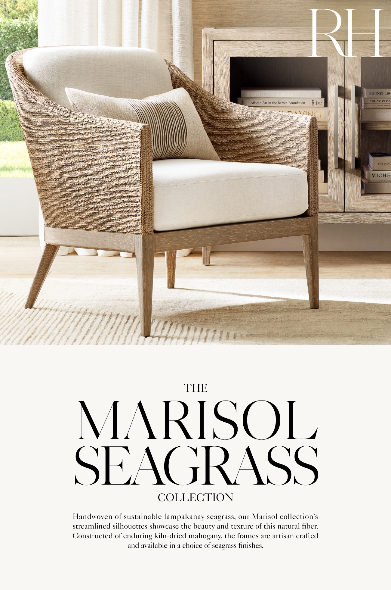 Restoration Hardware: The Marisol Seating Collection. Handwoven in ...