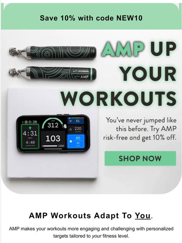Crossrope: Try AMP Risk-Free & Save 10% | Milled