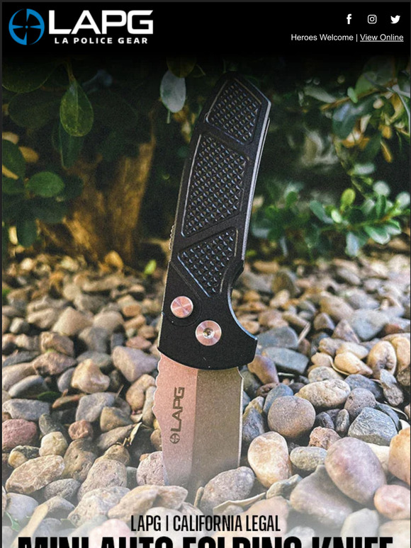 LA Police Gear: The LAPG Mini-Auto folding knife! | Milled