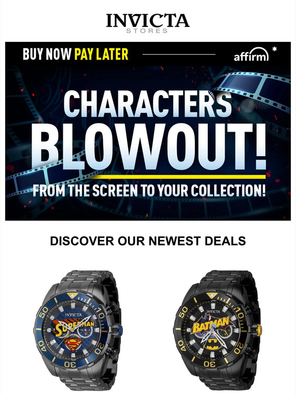 Invicta: SAVE BIG💸On Your Favorite Characters📺 | Milled