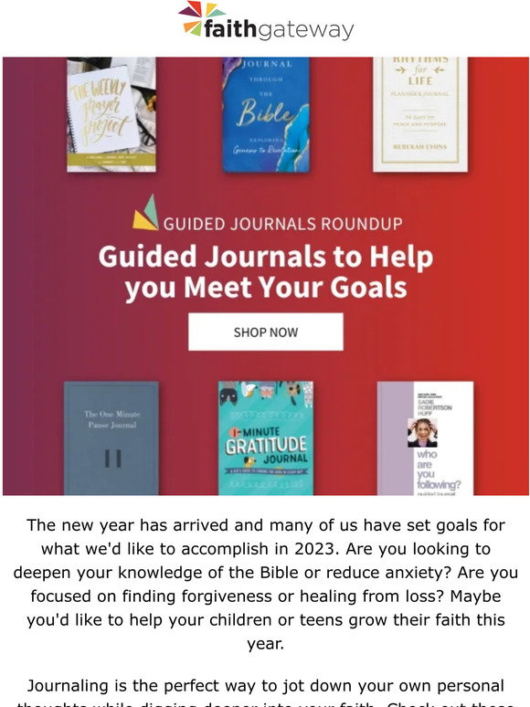 FaithGateway: these journals will help you meet your 2023 goals | Milled