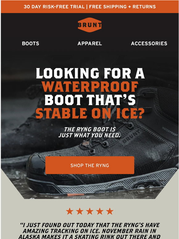 BRUNT Workwear: The Ryng: No Better Match for Icy Conditions | Milled