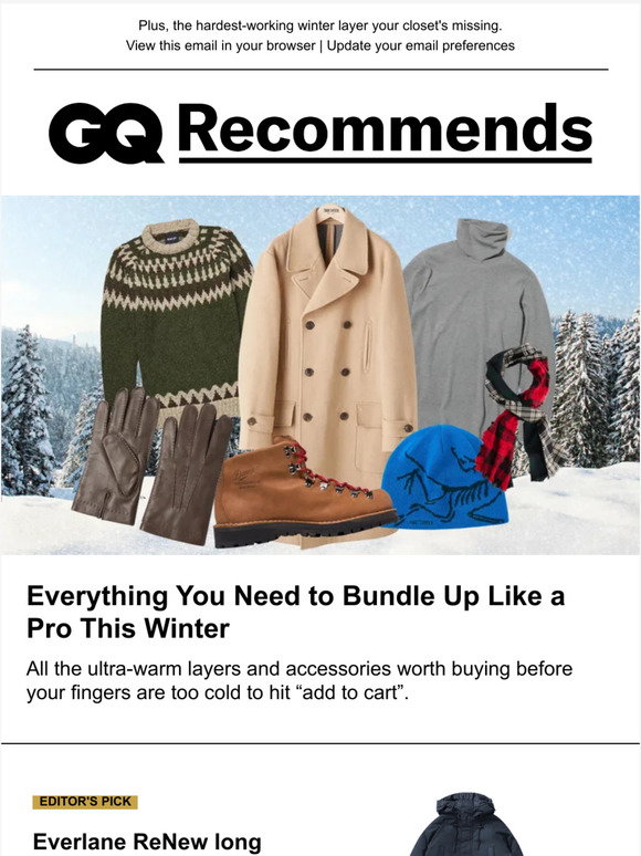 GQ: Everything You Need to Bundle Up Like a Pro This Winter | Milled