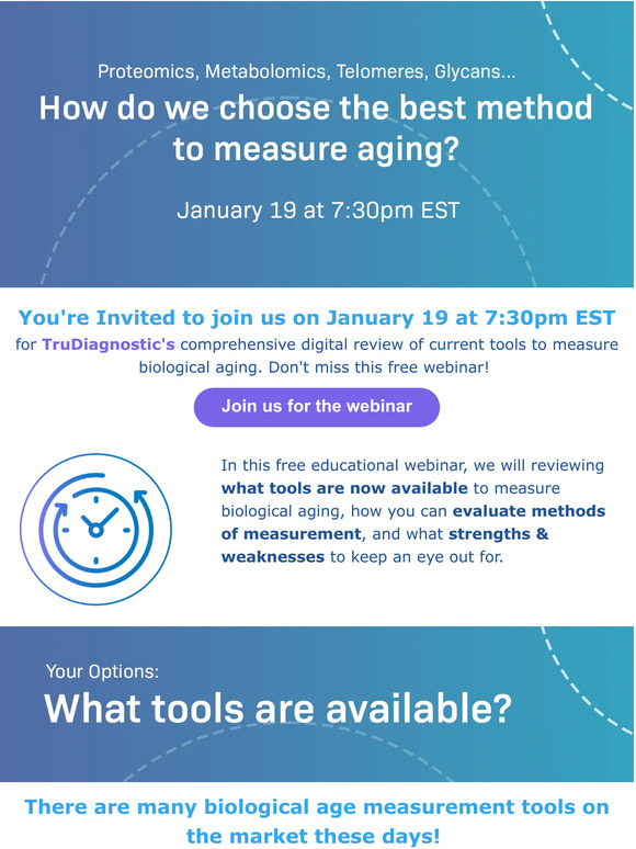 TruDiagnostic: How do we choose the best method to measure aging? | Milled