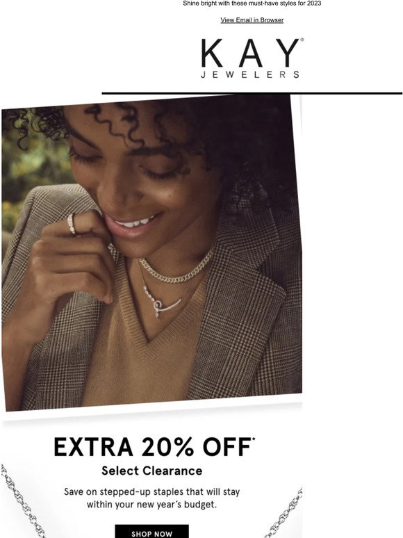 Kay Jewelers: In with the NEW | Extra 20% off Clearance | Milled