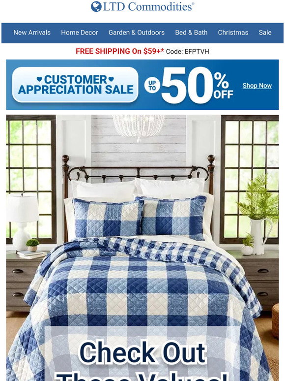 LTD Commodities: New Bedding Makes The Whole Room Look New! | Milled