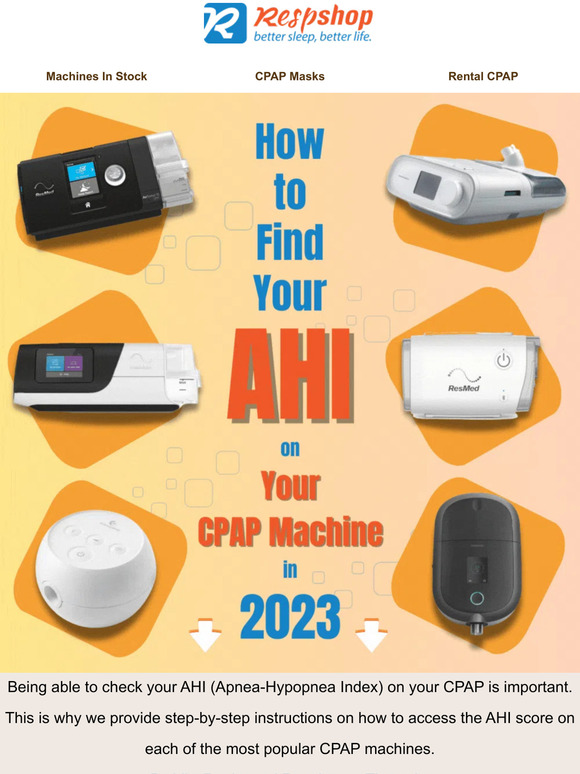 RespShop: " CPAP Knowledge - How To Find Your AHI on Your CPAP Machine ...