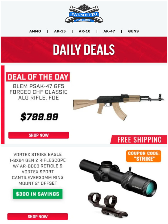 Palmetto State Armory: Deal of the Day | BLEM PSA AK-47 GF5 CHF Classic ...