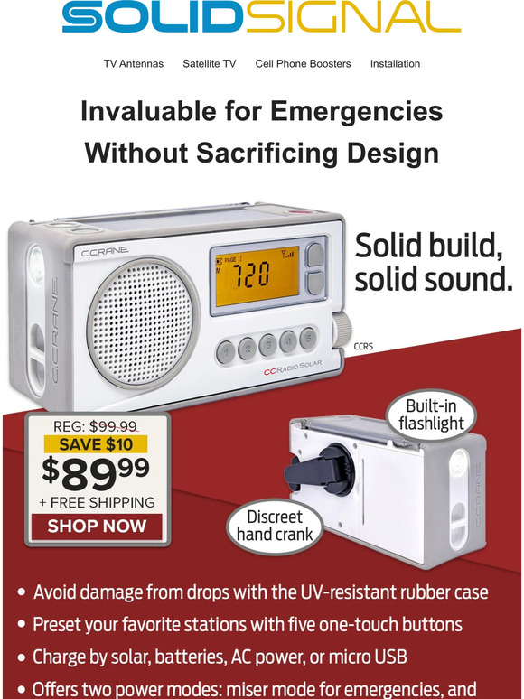 Solid Signal: A tank of a radio from C. Crane! | Milled