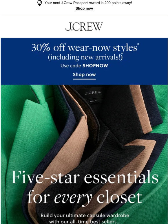 J.Crew: Five-star essentials for every closet | Milled