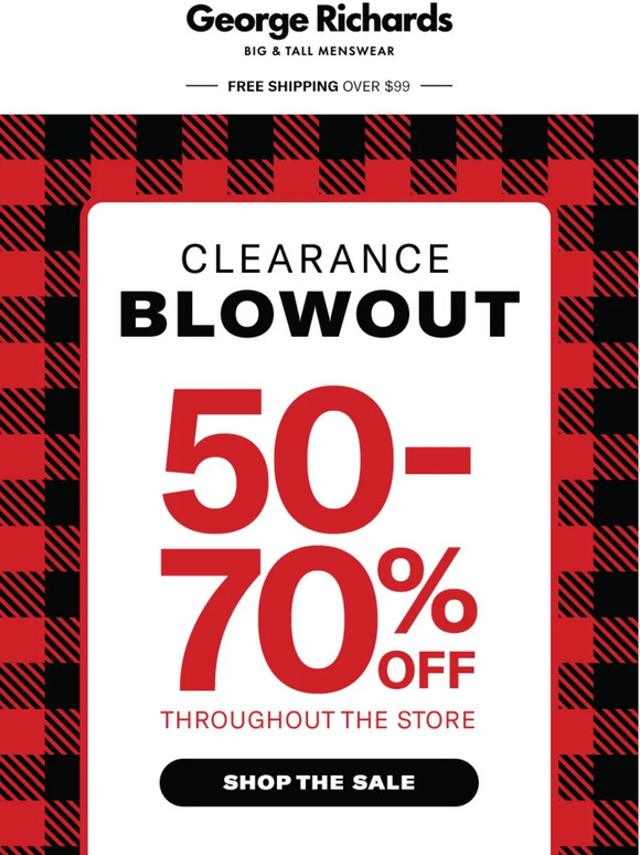 George Richards: Shop Our Clearance Blowout 💥 | Milled
