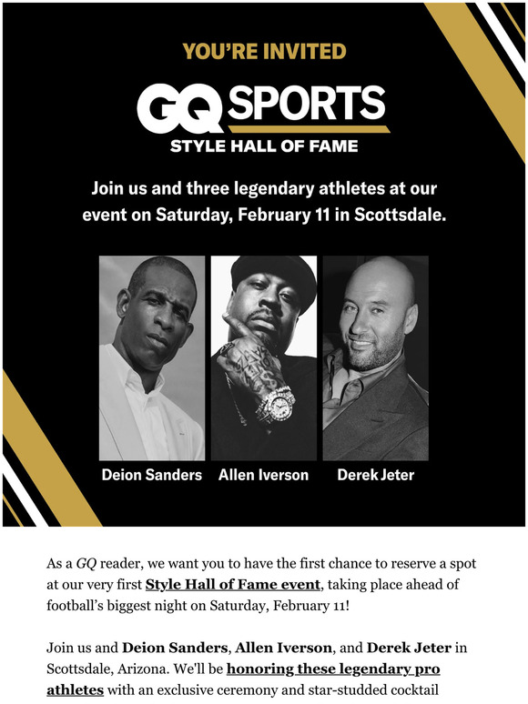 GQ: GQ Sports Style Hall of Fame Inductees Announced | Milled