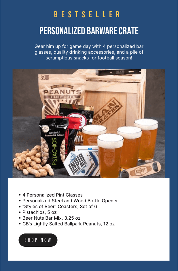 Man Crates: 🏈 Go big for game day! | Milled