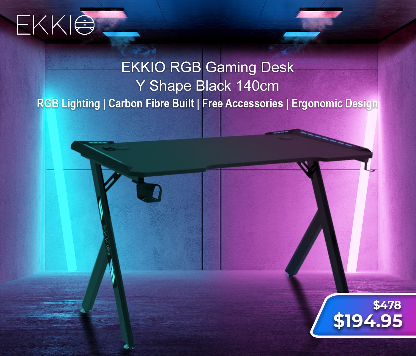 PCByte: NVIDIA RTX 4070 TI is In. EKKIO Gaming Desk & Chair. | Milled