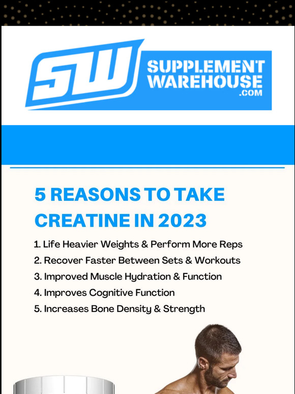 Supplement Warehouse: 5 Reasons to Take Creatine for Lean Muscle | Milled