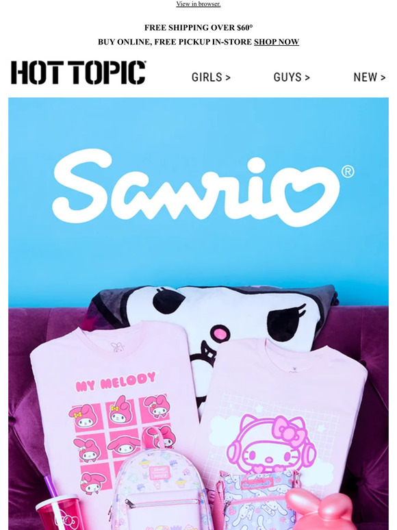 Hot Topic: Keep it cute in Sanrio | Milled