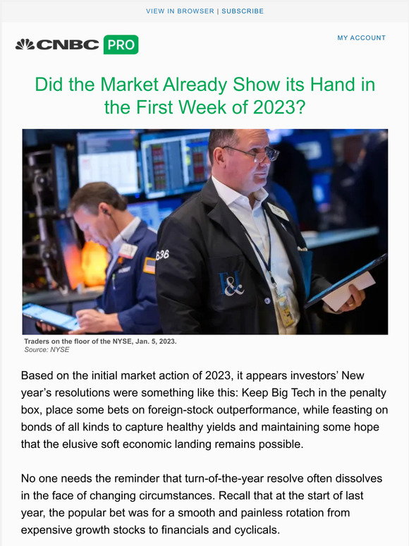 CNBC: Did the market already show its hand in the first week of 2023 ...