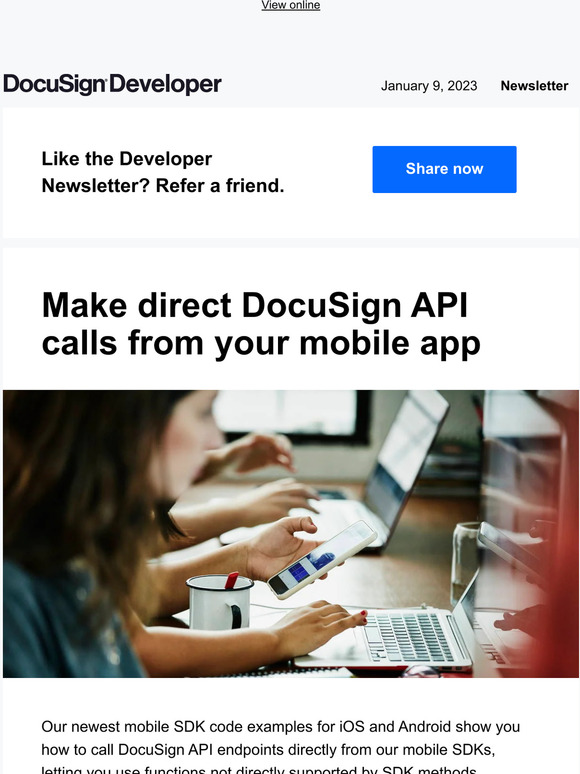 DocuSign: Call DocuSign APIs directly in your mobile apps! | Milled