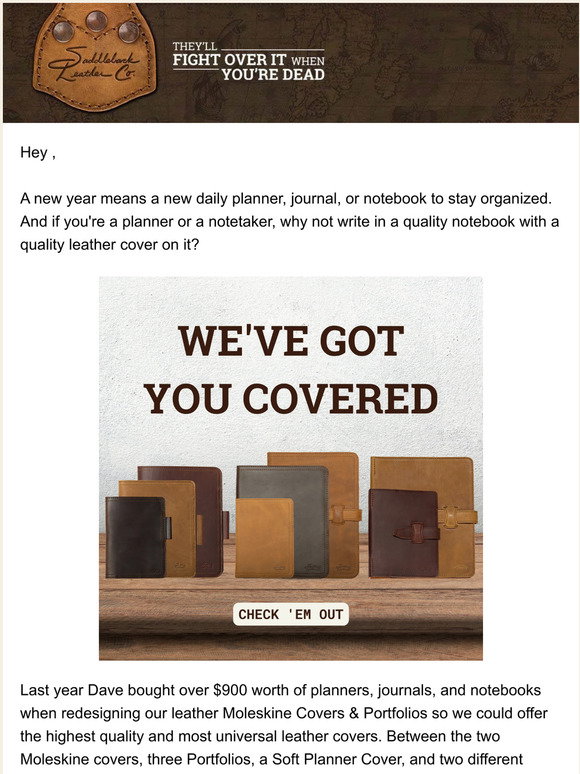 Saddleback Leather: We've got you covered. | Milled