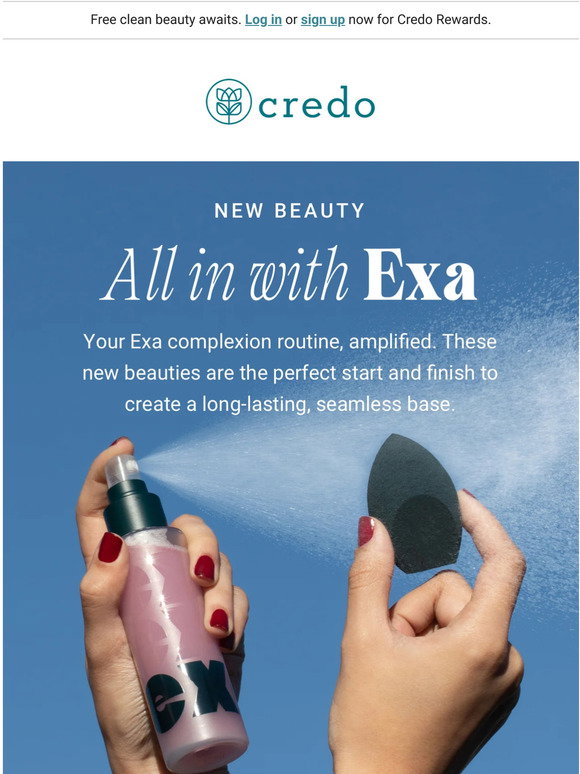 Credo Beauty: Blend and set with NEW Exa | Milled