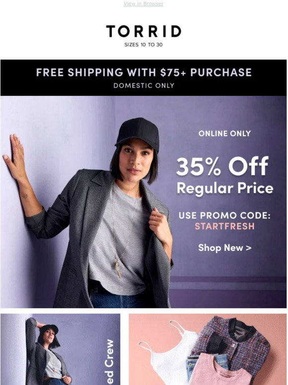 Torrid: Time to crop it like it's hot 😉 | Milled