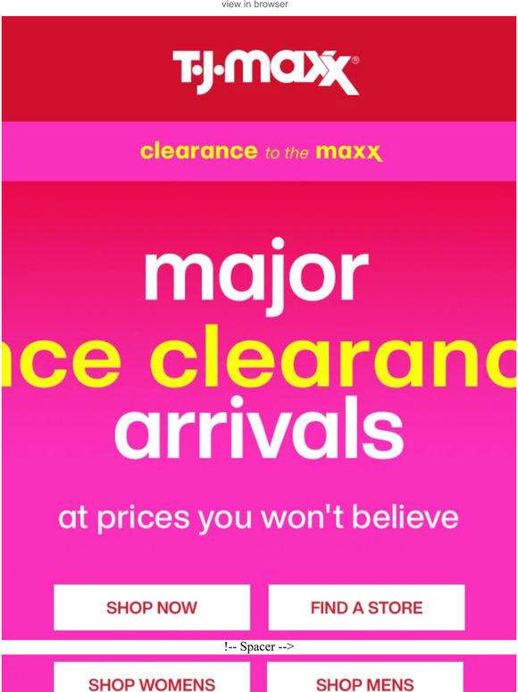 TJ Maxx: Just in: NEW CLEARANCE! | Milled
