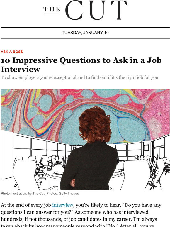 The Cut: 10 Impressive Questions to Ask in a Job Interview | Milled