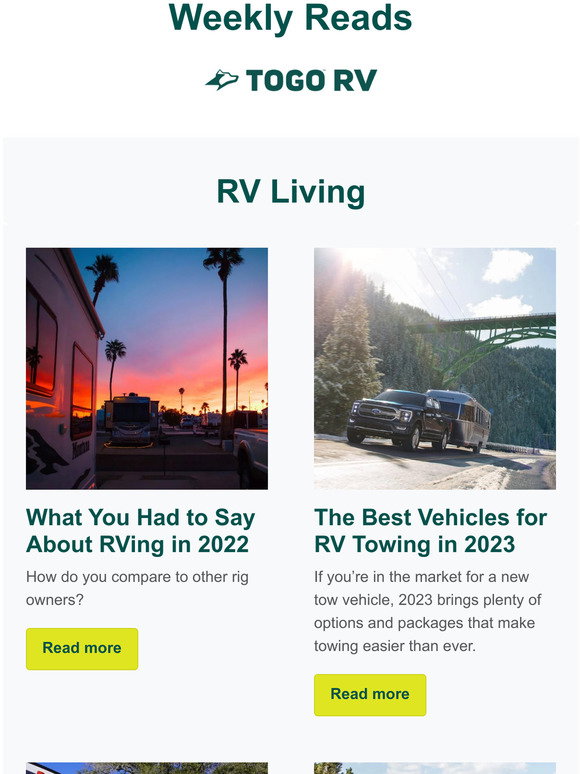 Togo RV: The best tow vehicles for 2023 | Milled