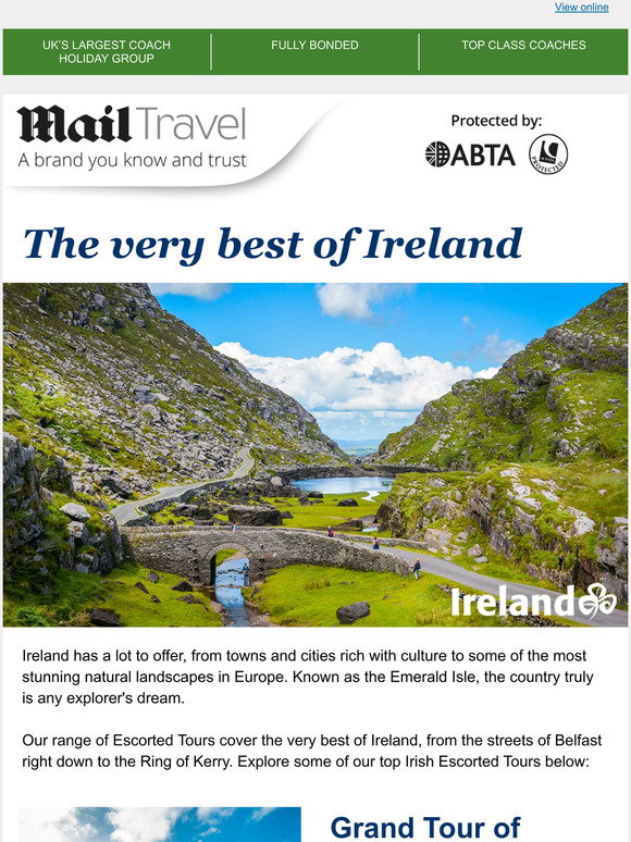 Daily Mail Experiences: Explore Ireland's highlights | Milled