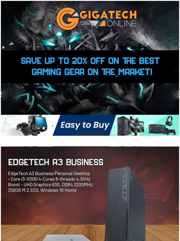 Gigatech Gaming (US): Savings that should be BANNED! Savings on all Gaming Desktop, Laptops ...
