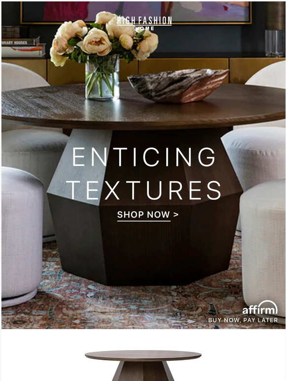 High Fashion Home: Entice With Modern Textures 🍇 | Milled