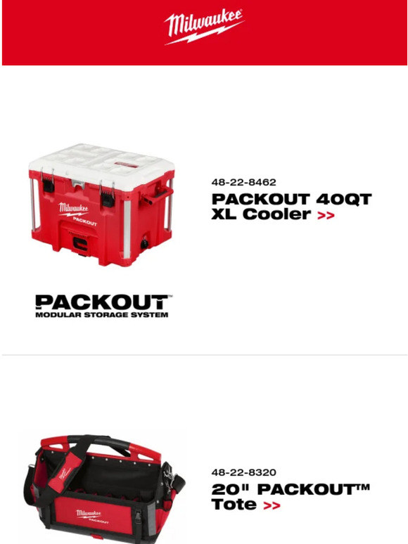 Milwaukee Tool: PACKOUT™ Storage Solutions | Milled