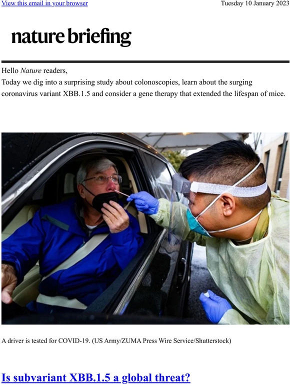 Nature: Is subvariant XBB.1.5 a global threat? | Milled