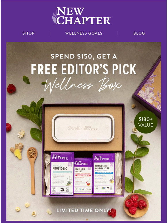 New Chapter: FREE Limited-Edition Wellness Box, Ends Tonight!⏳ | Milled