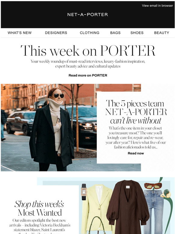 Net-A-Porter: The 5 versatile pieces our editors can’t live without ...
