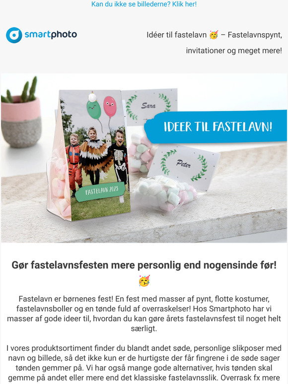 Smartphoto: Idéer til fastelavn 🥳 – Fastelavnspynt, invitationer og ...