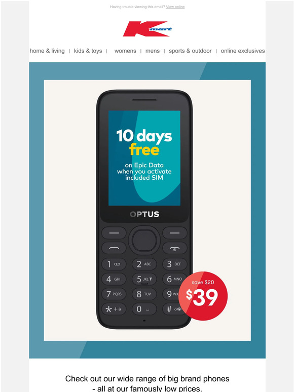 Kmart: Ring up the savings on mobile phones! 📱 | Milled