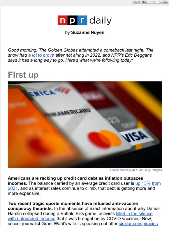 NPR: Credit card debt is on the rise; why immigrants get the job done ...