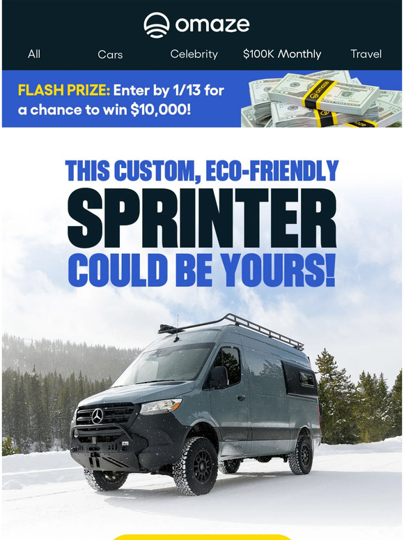 Omaze: What’s it like to win a Sprinter van? | Milled