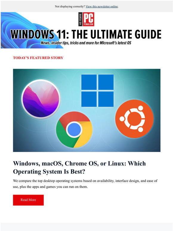 PCMag: Windows, macOS, Chrome OS, or Linux: Which Operating System Is ...