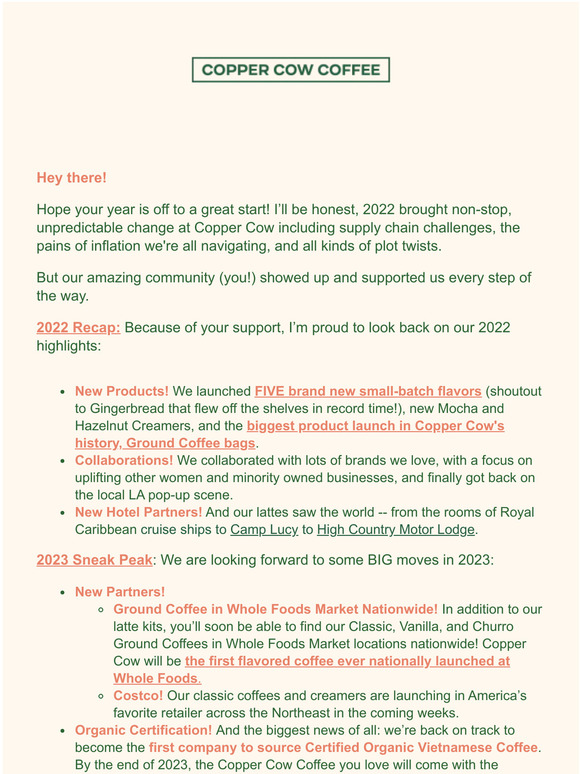 Copper Cow Coffee: Sneak peek: What’s coming in 2023 | Milled