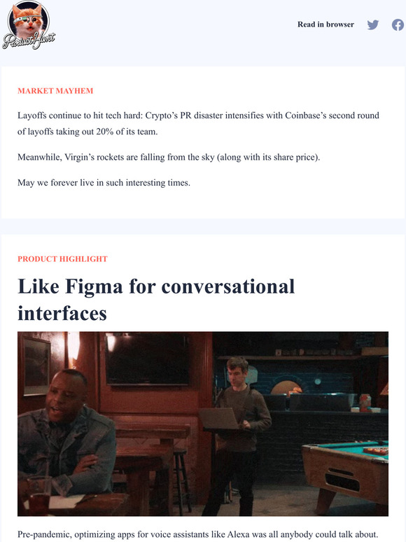 Product Hunt: 😺 Figma for conversations | Milled