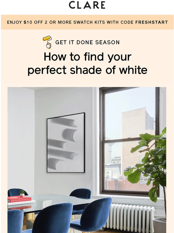 Clare: How to find your perfect shade of white | Milled