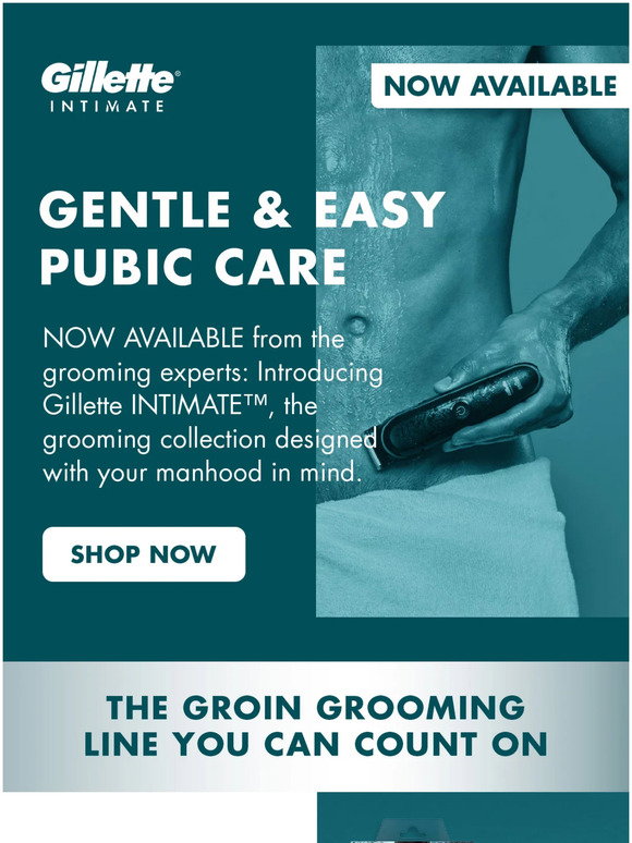 Gillette: NOW AVAILABLE | Tools for your pubes | Milled