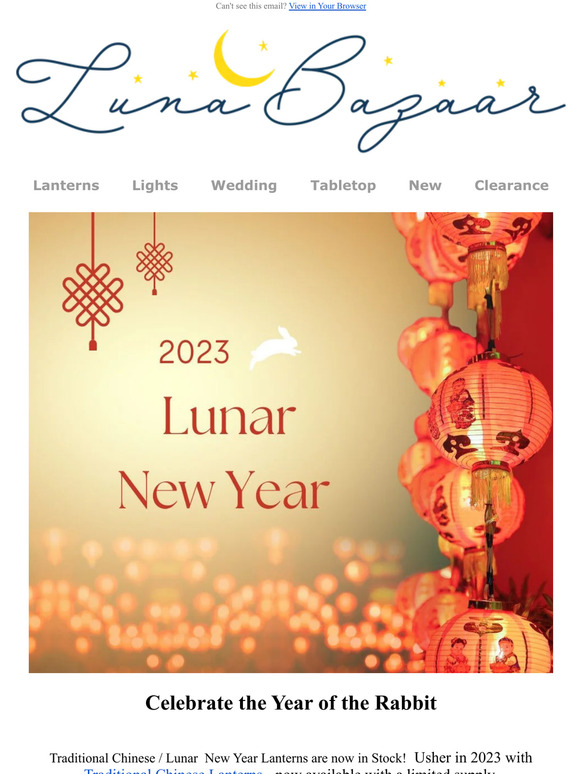 Luna Bazaar: Happy 2023 Chinese Lunar New Year! 🐇 | Milled