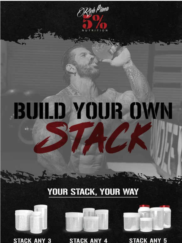 5% Nutrition: BYOS: Build Your Own Stack & Save! | Milled