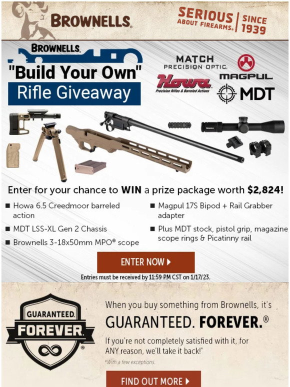 Brownells: Build Your Own Rifle Giveaway | Milled