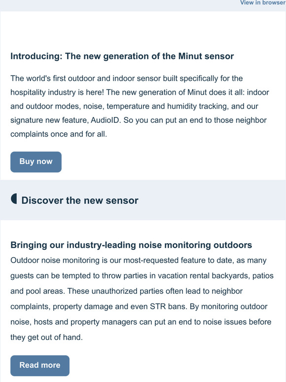 Point: Out now - The new generation of the Minut sensor | Milled