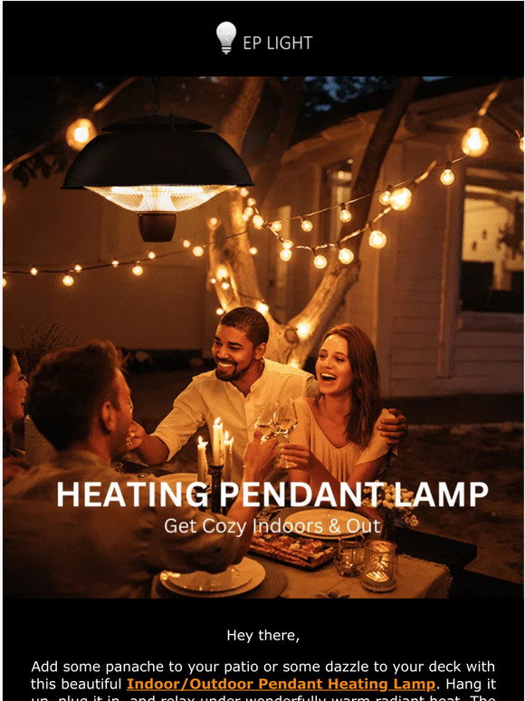 EP Designlab: Heat Things Up with our New Heating Pendant Lamp 🔥 | Milled