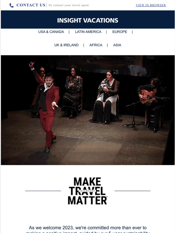 Insight Vacations: How you'll MAKE TRAVEL MATTER® this year | Milled